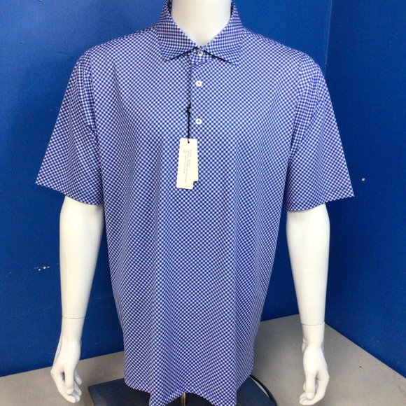 turtleson | Shirts | Nwt Turtleson Diagonal Gingham Performance Polo ...